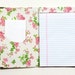 Notebook, Book Notebook, Pink Floral Notebook, Friends Gift, Stationery ...