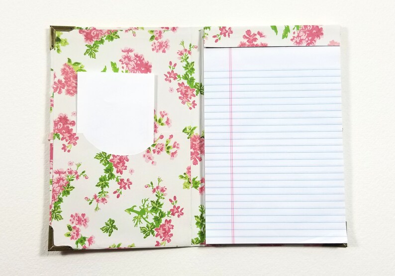 Notebook, Book Notebook, Pink Floral Notebook, Friends Gift, Stationery ...