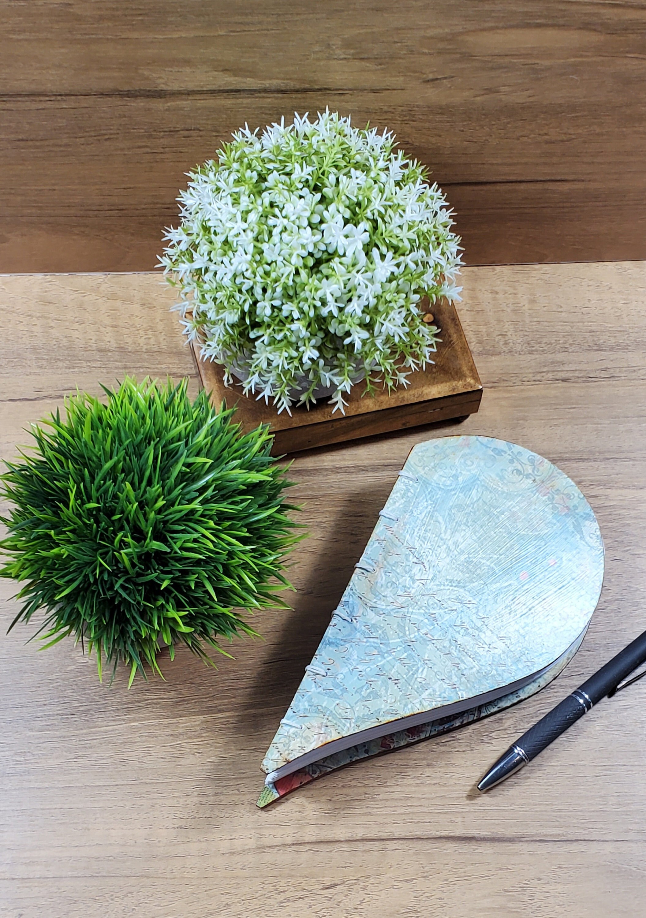 Handmade Book Blue Heart Book Anniversary Gift Drawing Paper Book ...