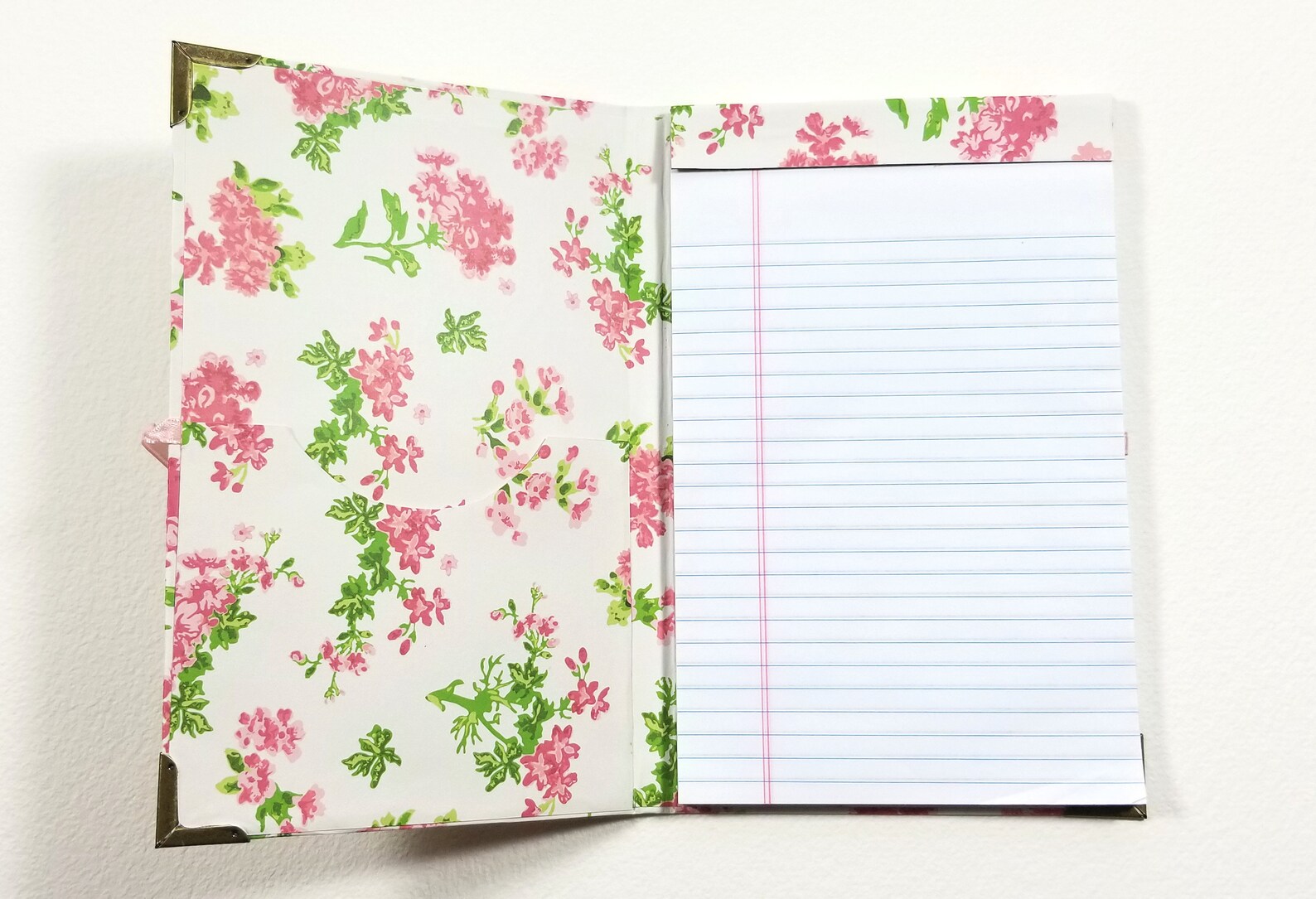Notebook, Book Notebook, Pink Floral Notebook, Friends Gift, Stationery ...