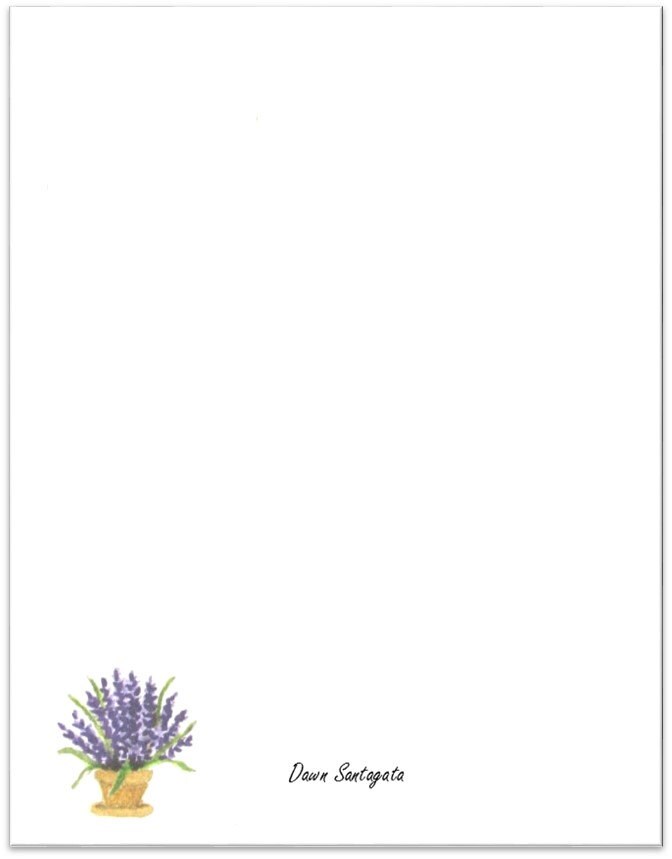 Lavender Notepad, Personalized Notepads, Custom Notepad, Custom Notes ...