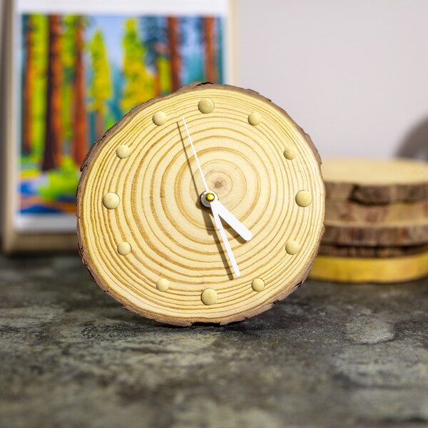 Rustic Desk Clock - Etsy