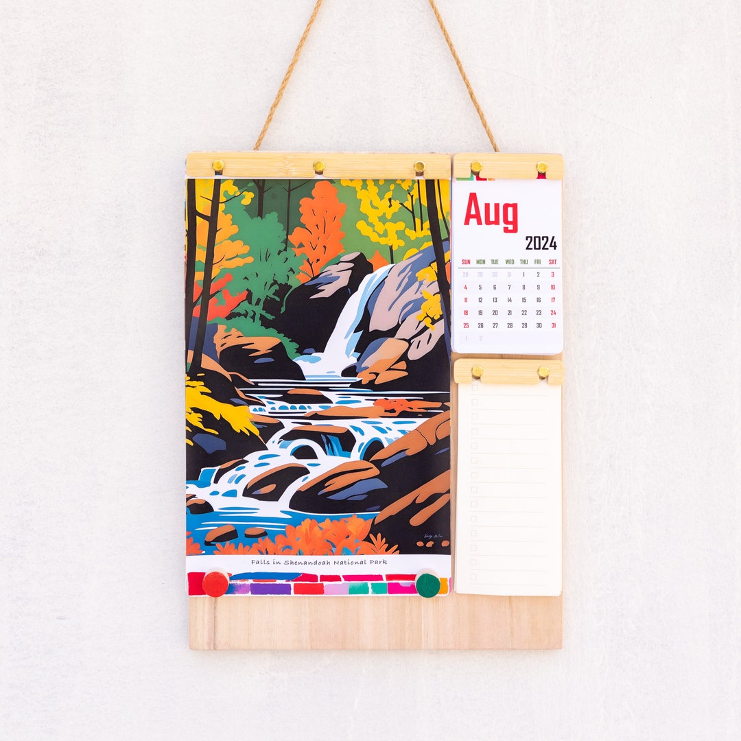 Handcrafted Wall Calendar & Desk Calendar, Giclee Printed US National ...