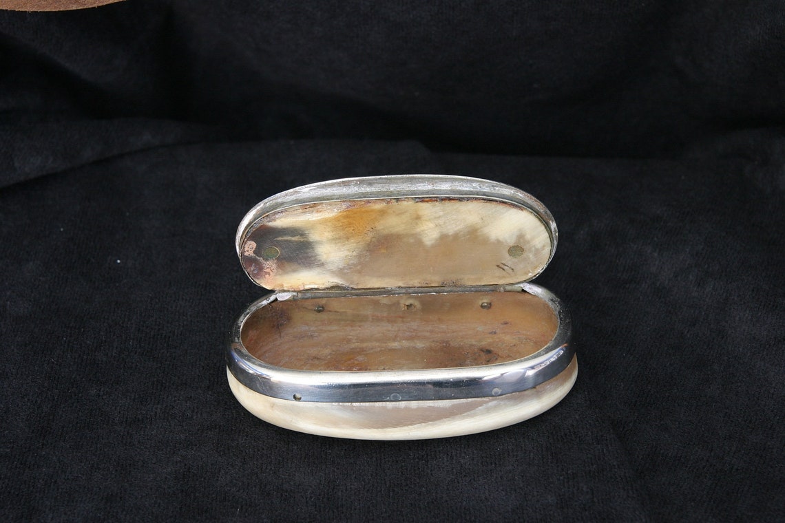 Vintage Metal Box / Bone Box, Ishockey, 1949, Snuff Box Bone, Bone ...