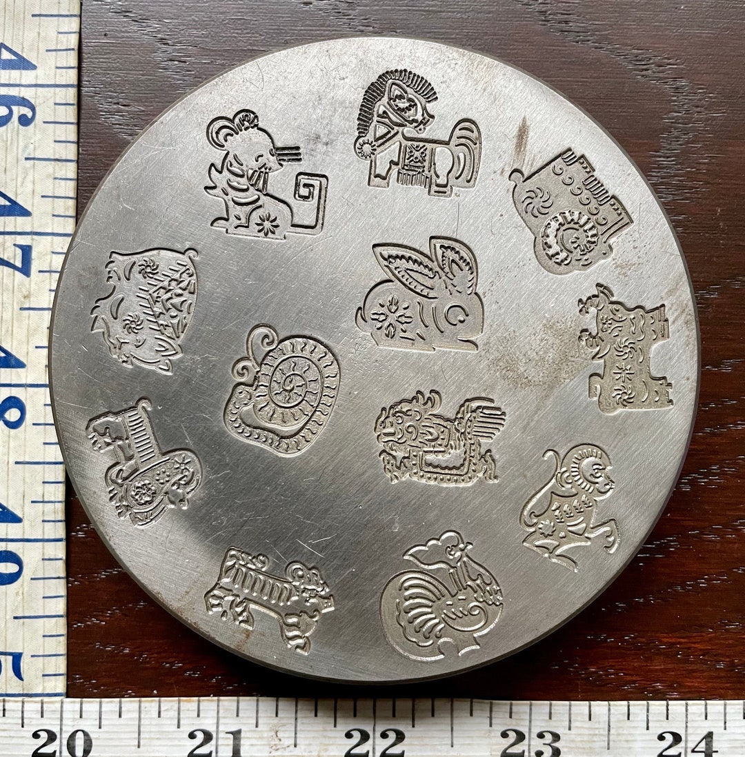 Chinese Astrology Plate, Horoscope, Steel Shot Plate, Impression Die - Etsy