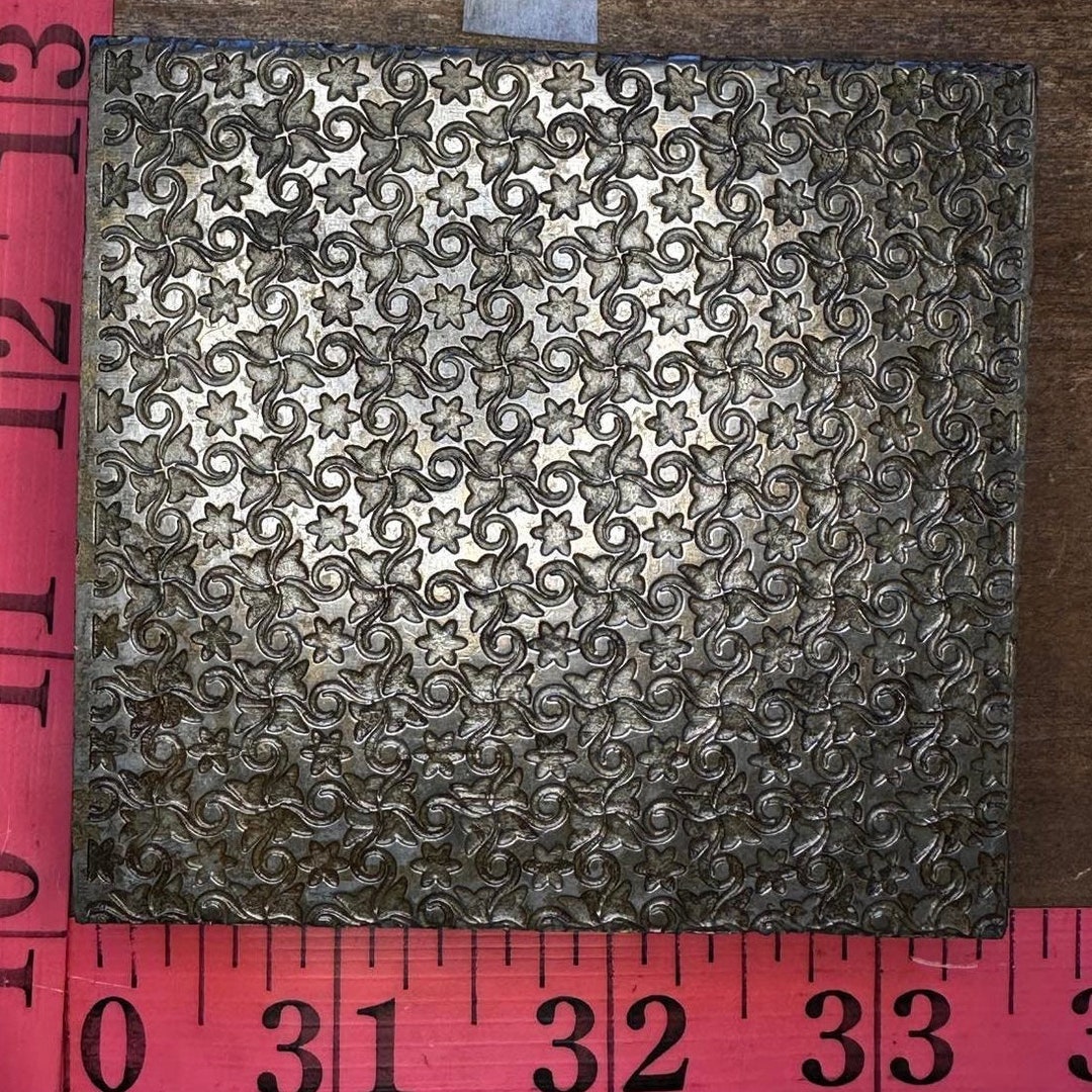 Texture Block, Floral Design Embossing Tool #5 - Etsy