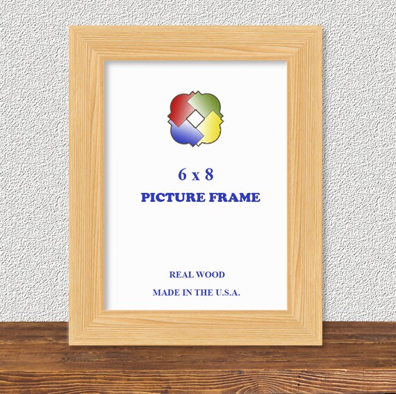 6x8 Frame Picture Frame 6x8 Unfinished Wood Frame 6x8 Pine - Etsy