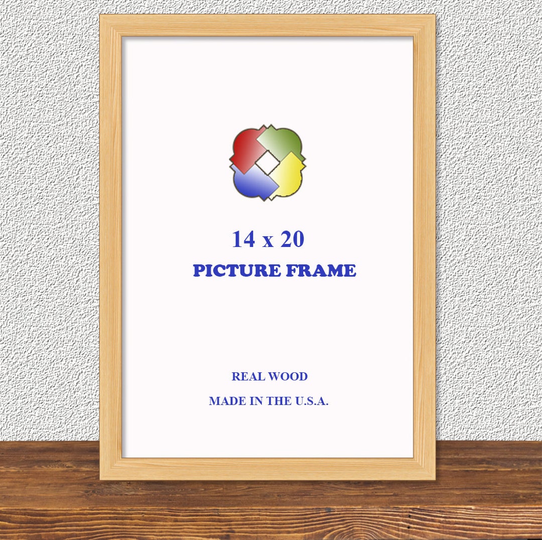 14x20 Frame, Picture Frame 14x20, Unfinished Wood Frame 14x20, Pine ...