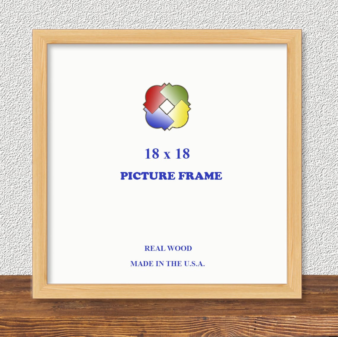 18x18 Frame, Picture Frame 18x18, Unfinished Wood Frame 18x18, Pine ...