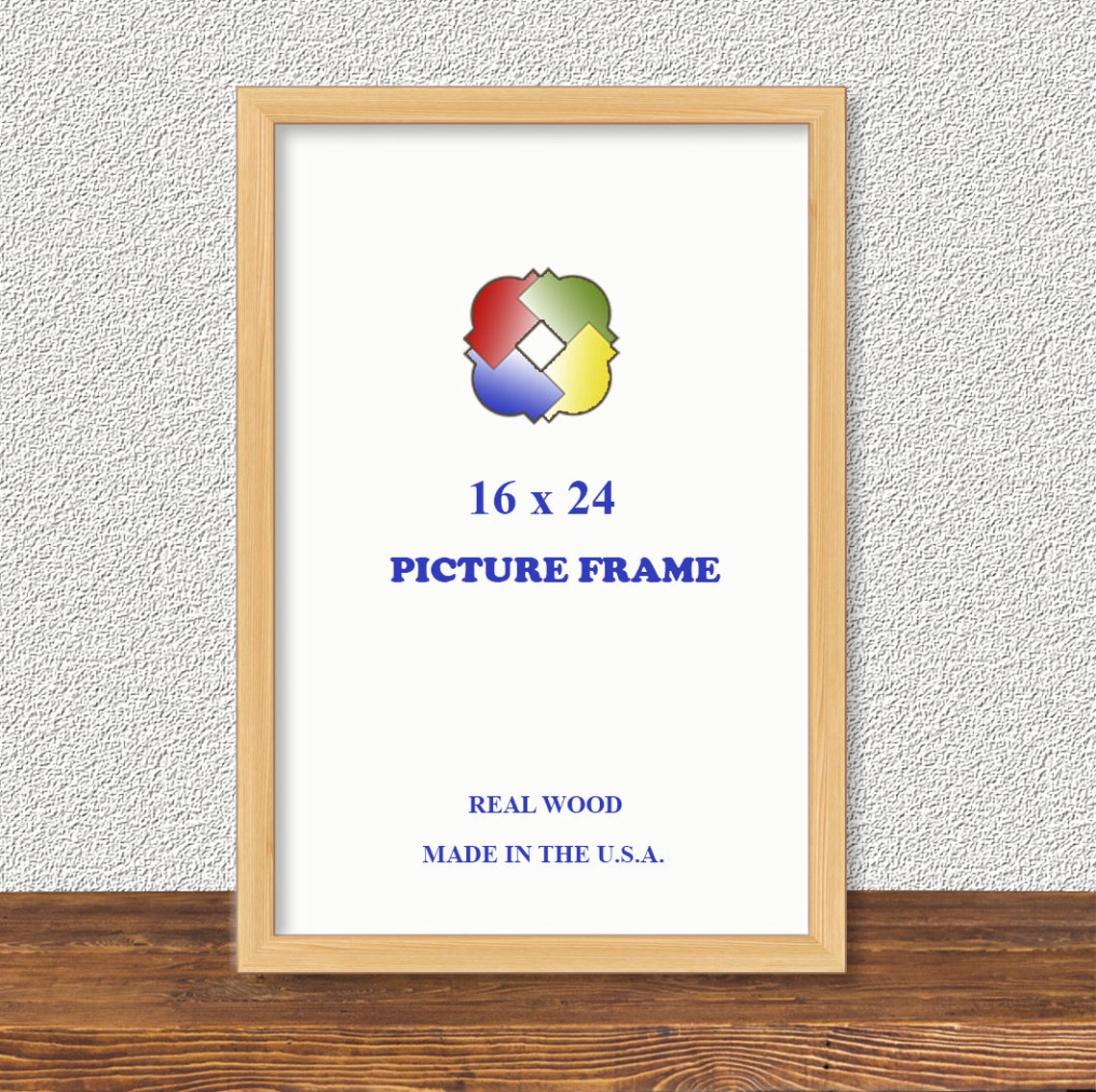 16x24 Frame, Picture Frame 16x24, Unfinished Wood Frame 16x24, Pine ...