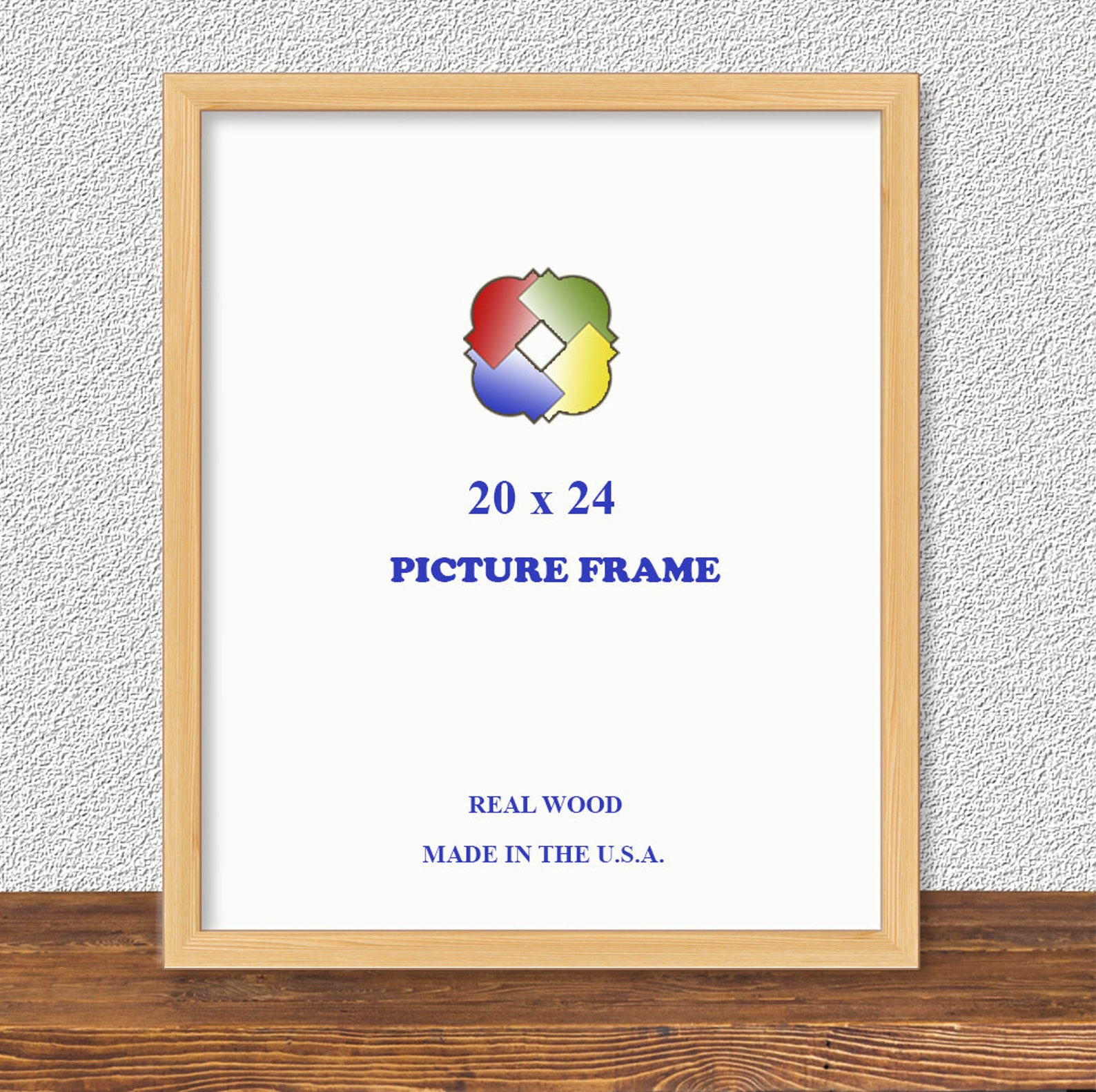 20x24 Frame, Picture Frame 20x24, Unfinished Wood Frame 20x24, Pine ...