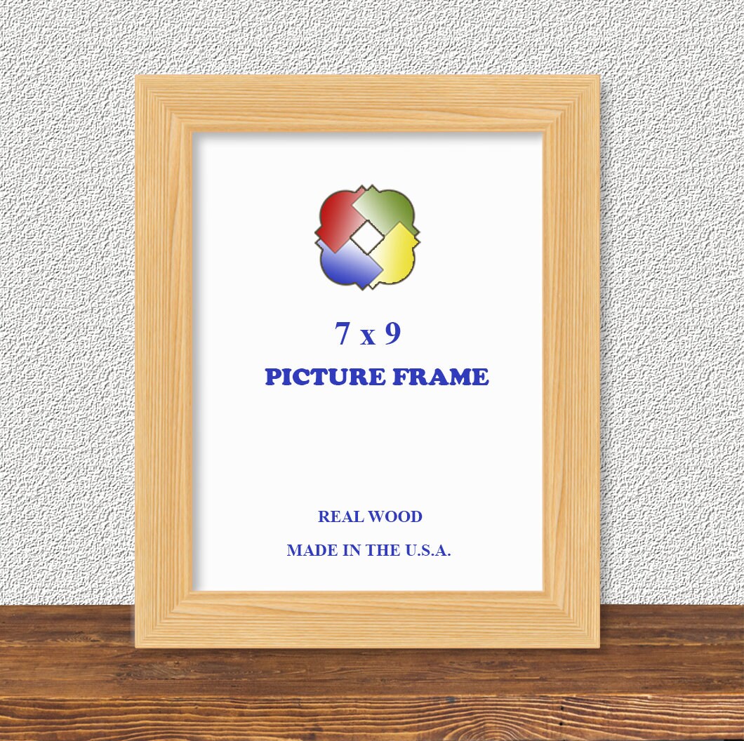 SALE, 7x9 Frame, Picture Frame 7x9, Unfinished Wood Frame 7x9, Pine ...
