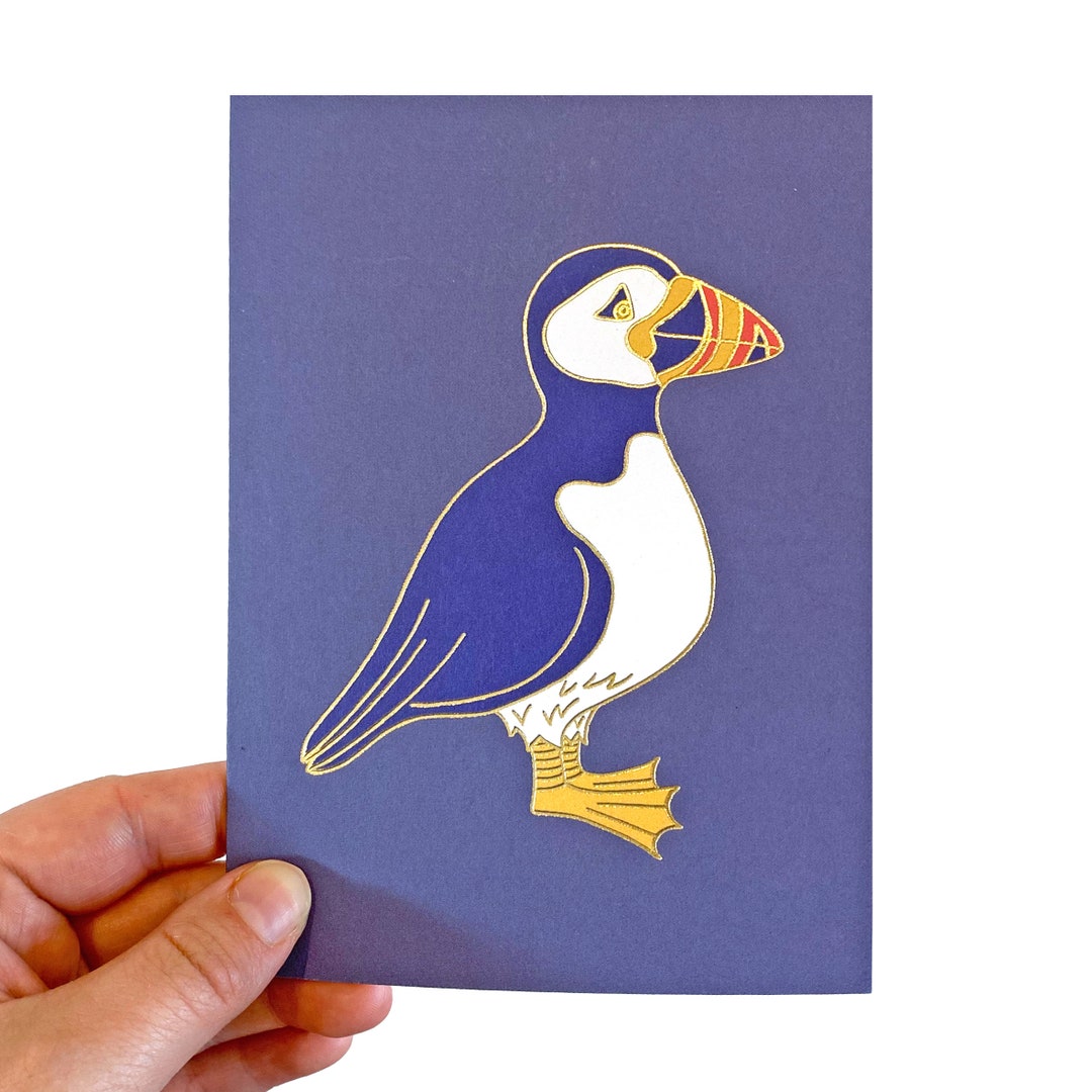 Puffin Card Scottish Card Card for Him Scottish Souvenir - Etsy