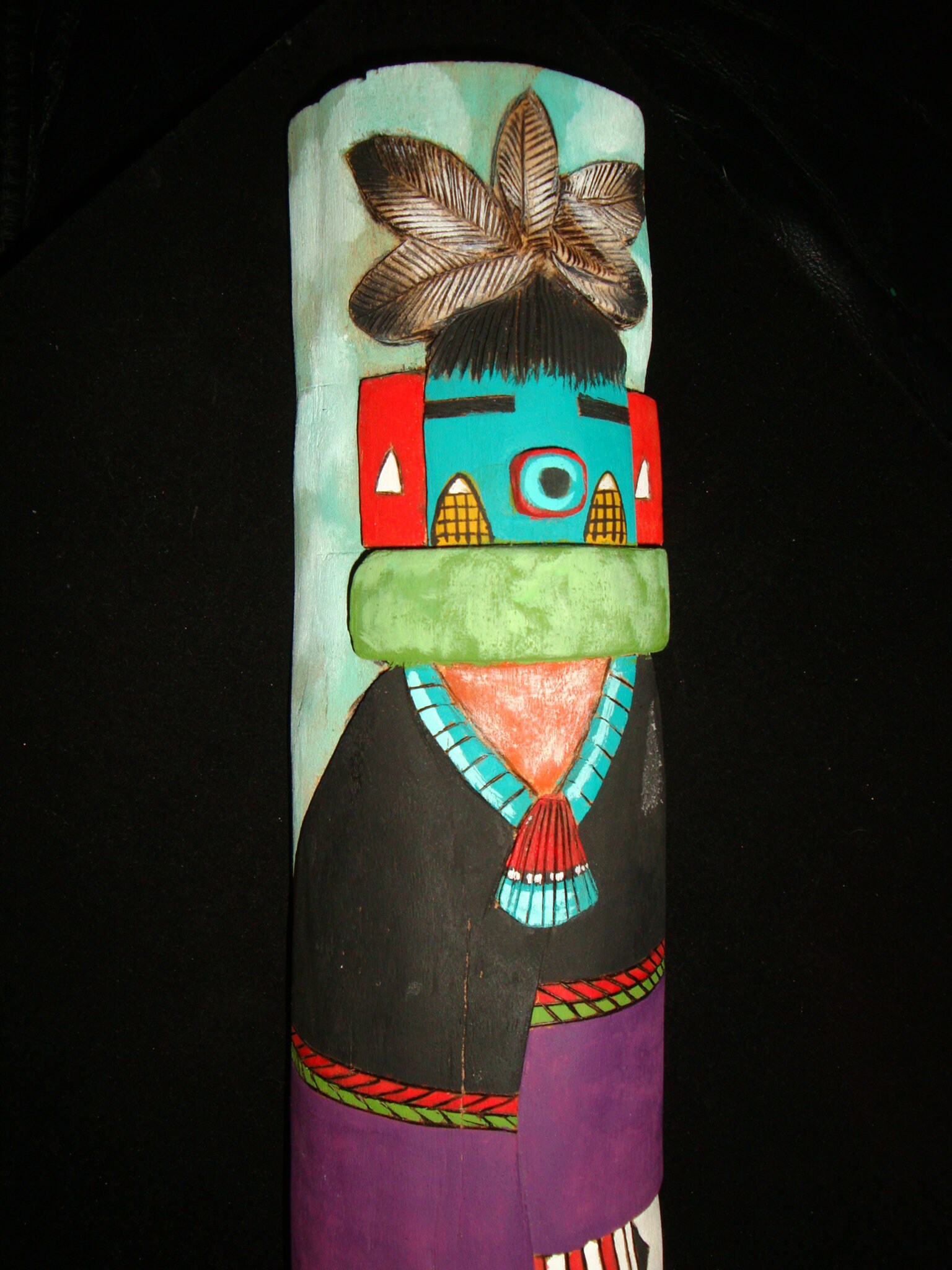 Handcrafted Hopi Corn Dancer Wall Hanging, Artist/carver B. Gorman ...