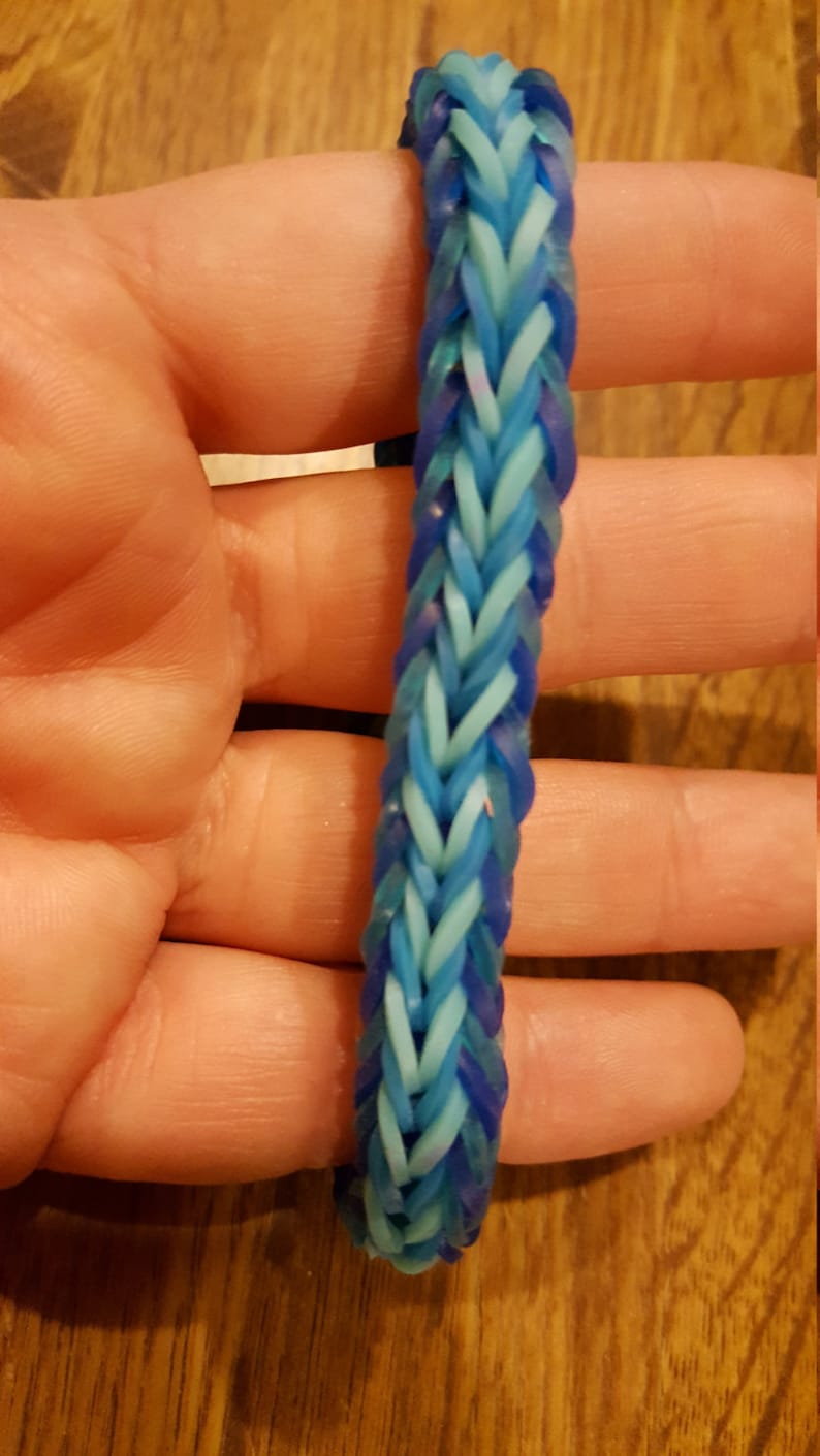Rainbow Loom Double Cross Fishtail Stretchy Bracelet - Etsy