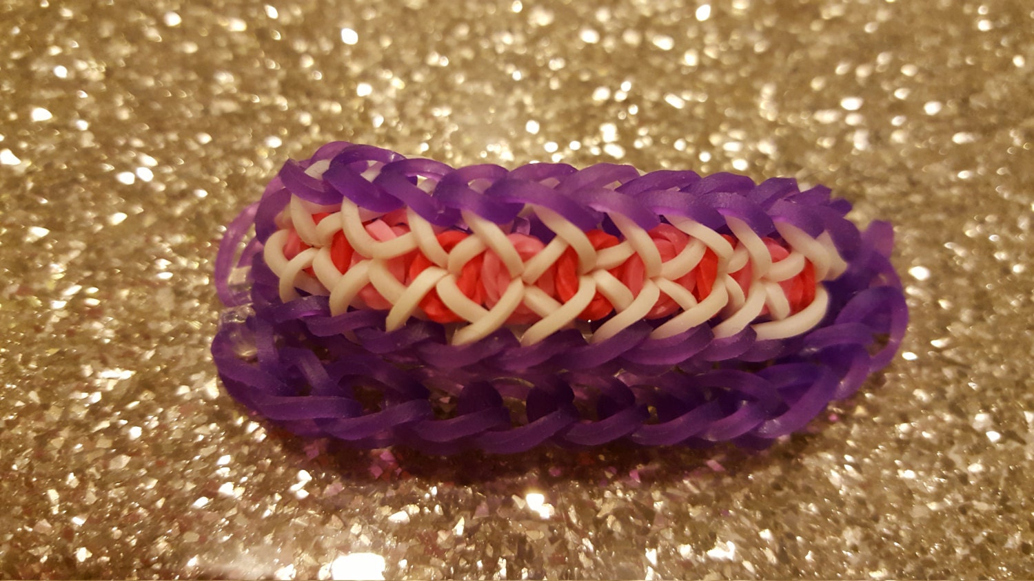 Confetti Criss Cross Rainbow Loom