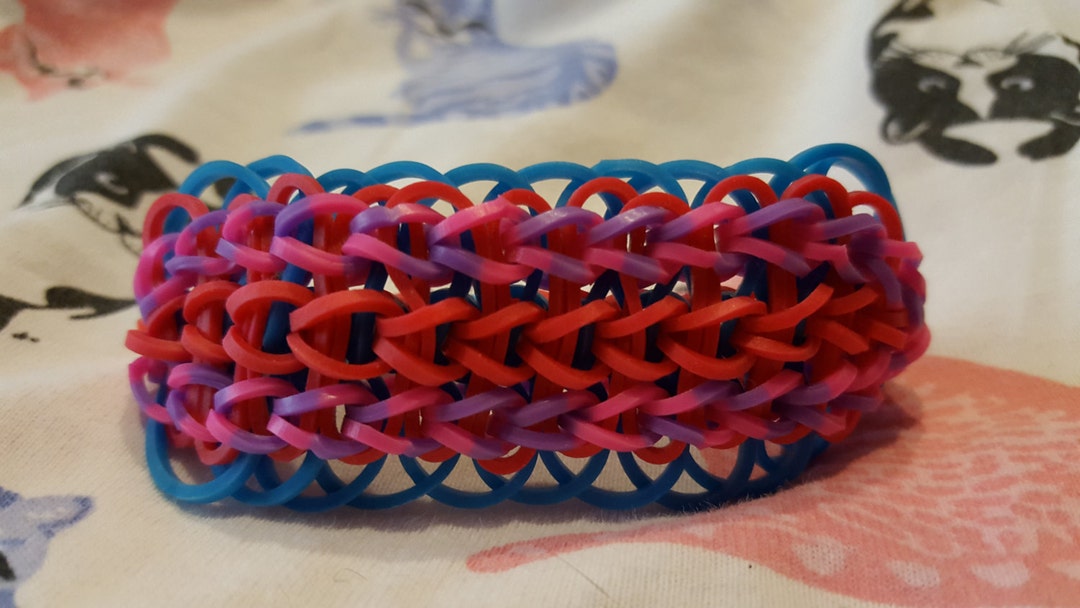 Rainbow Loom Triple Single Loop Winged Stretchy Bracelet - Etsy