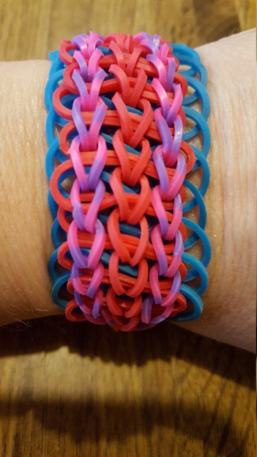 Rainbow Loom Triple Single Loop Winged Stretchy Bracelet - Etsy
