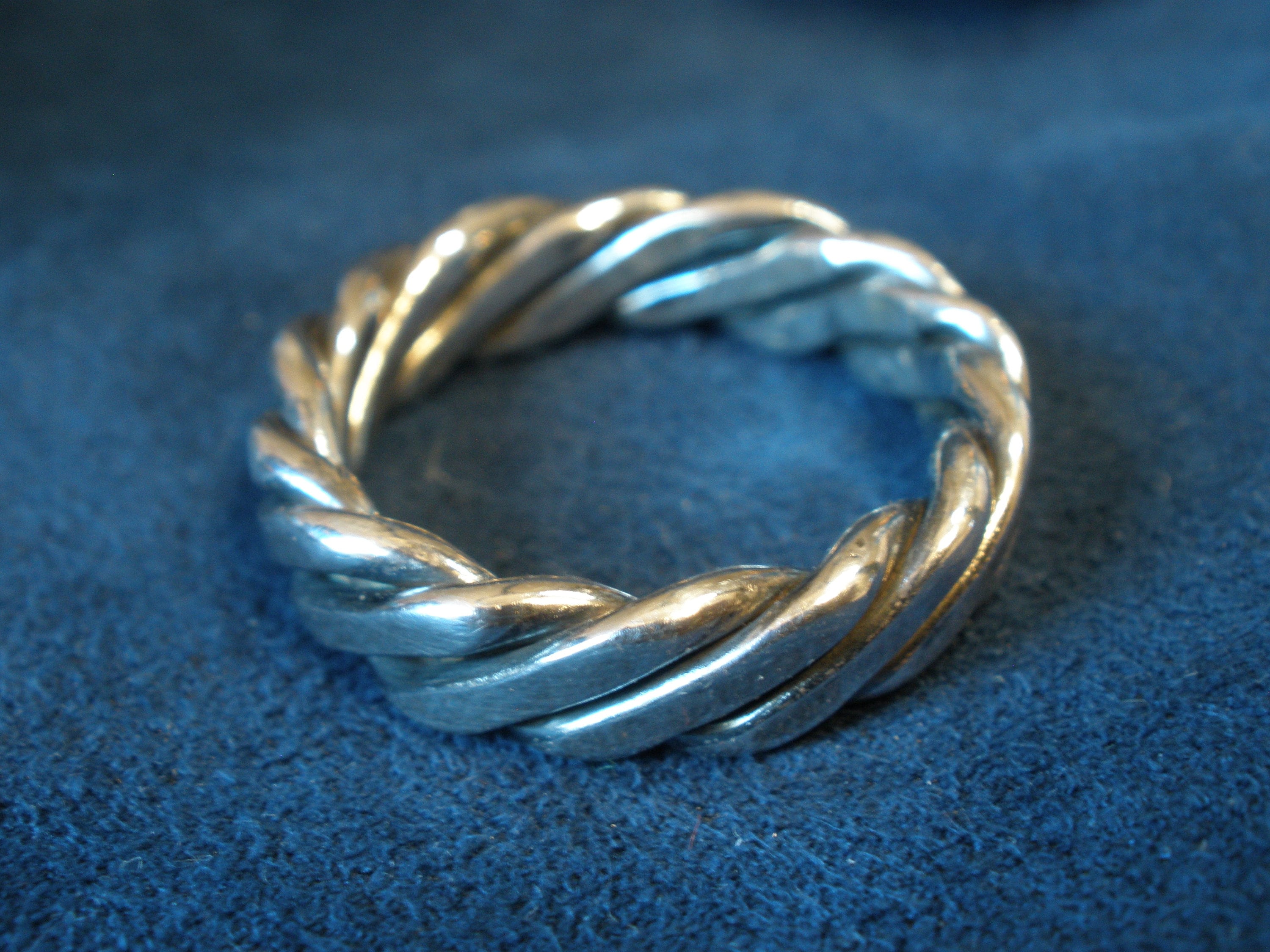 Sterling Silver Twisted 3-wire Ring - Size 12 - Etsy