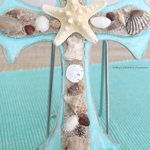 Cross, Shell Cross, Coastal Cross, Sea Shells, Sea Shell Cross ...
