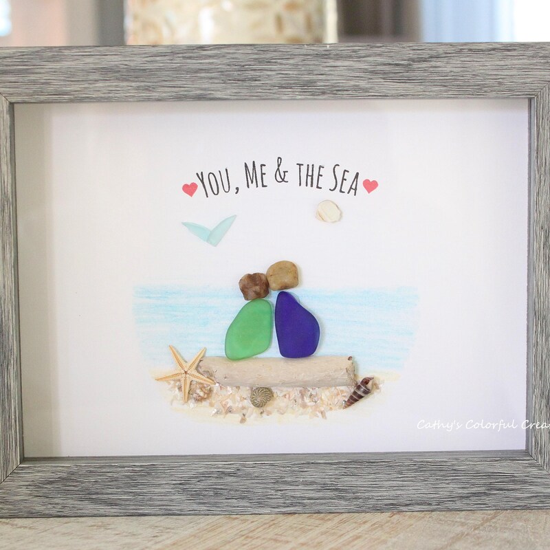 Framed Sea Glass - Etsy