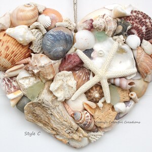 Heart, Shell Heart, Beach Heart, Coastal Heart, Shell Mosaic, Shell Art ...