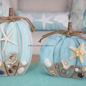 Pumpkins, Coastal Pumpkins, Beach Pumpkins, Coastal Fall Decor, Beach ...