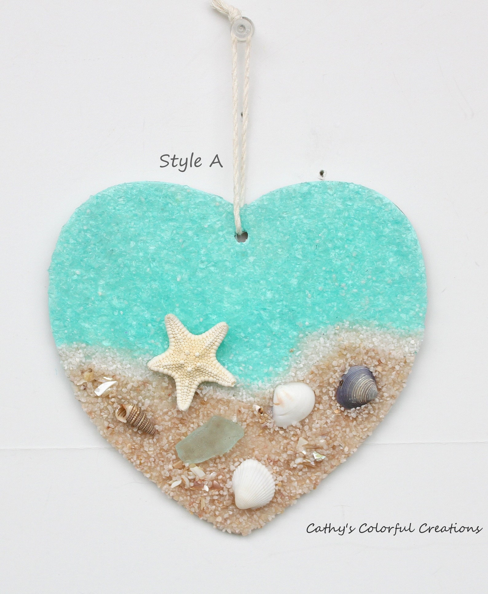 Beach Heart Beach Decor Beach Scape Coastal Heart Coastal - Etsy