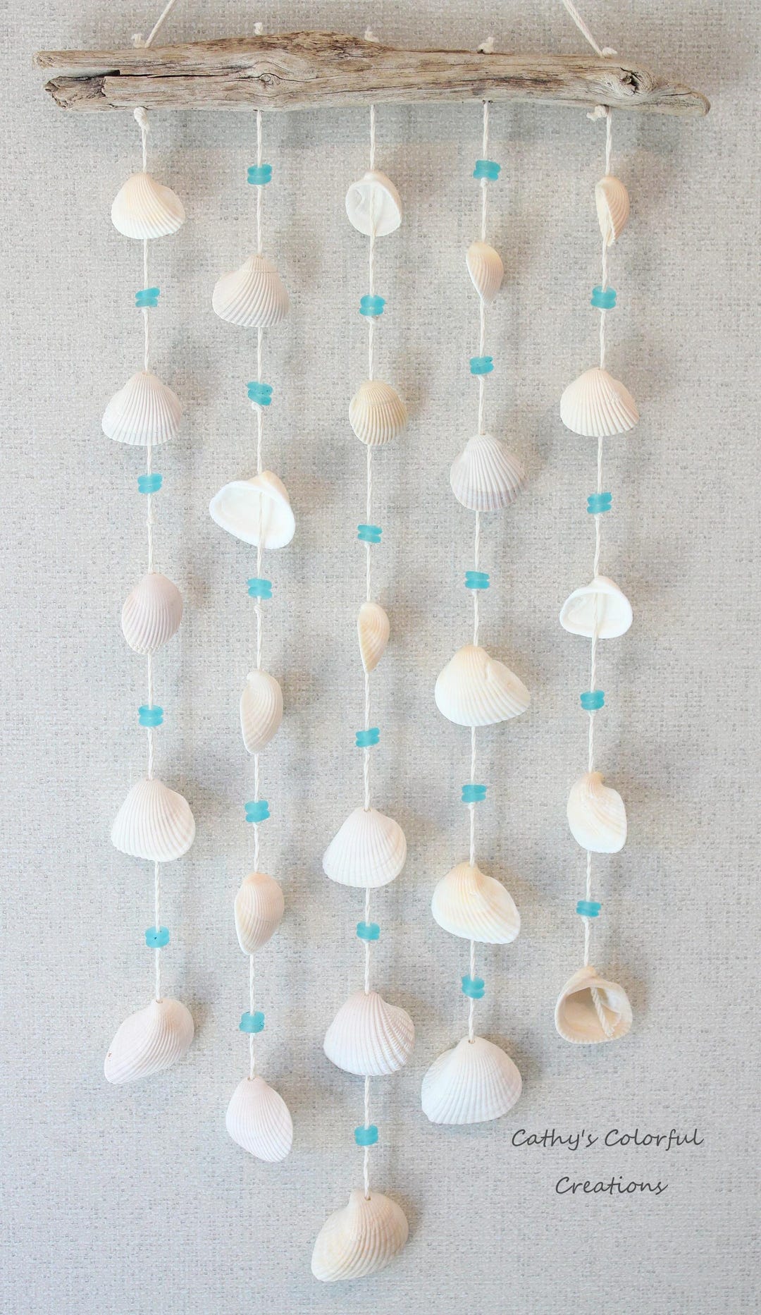 Wind Chime, Shell Wind Chime, Shell Chime, Driftwood Wind Chime, Driftwood Chime, Shell Decor ...