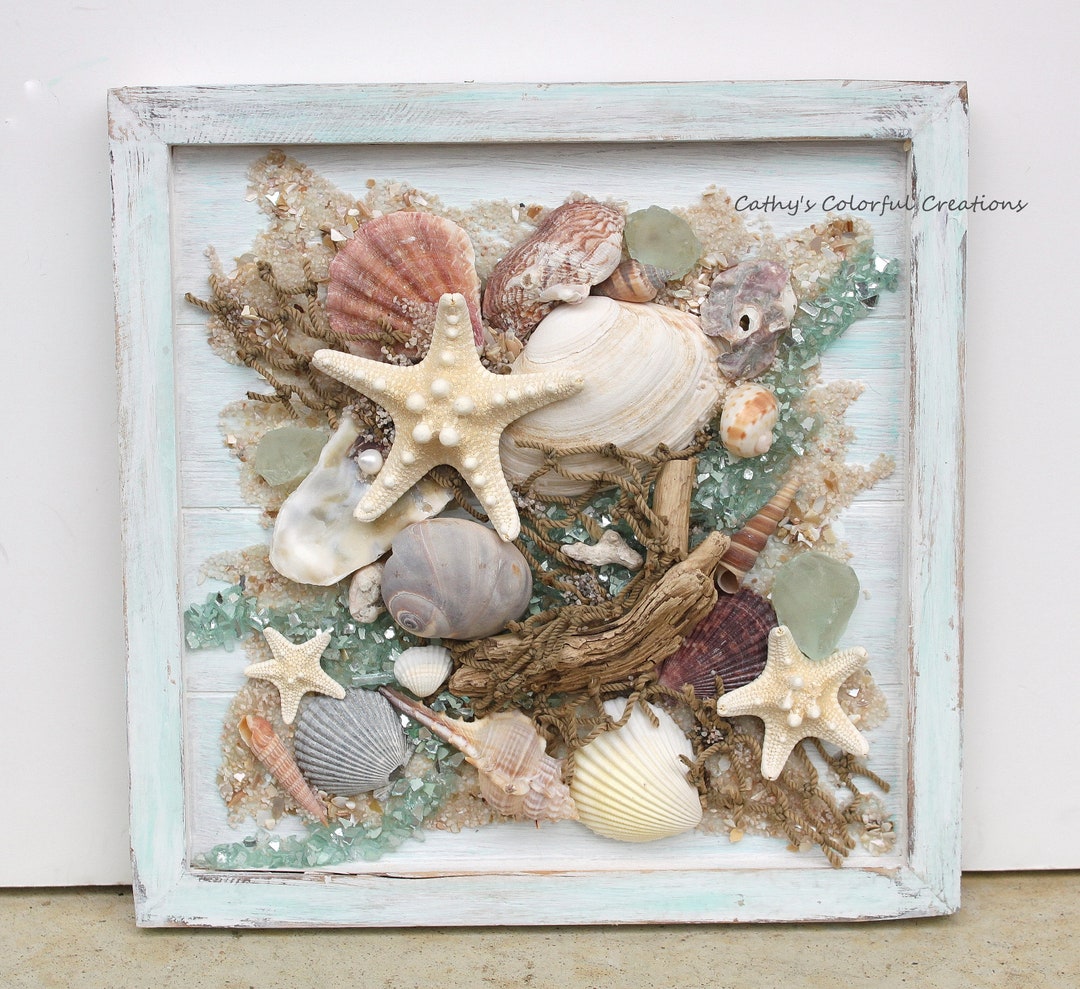 Beach Art, Beach Abstract, Shell Art, Shell Abstract, Abstract Art ...