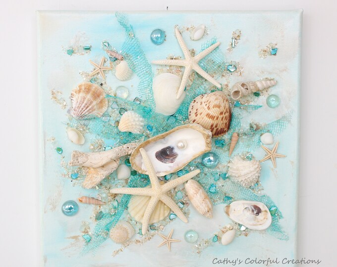 Beach Art, Beach Abstract, Shell Art, Shell Abstract, Abstract Art ...