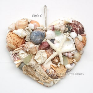 Heart, Shell Heart, Beach Heart, Coastal Heart, Shell Mosaic, Shell Art ...