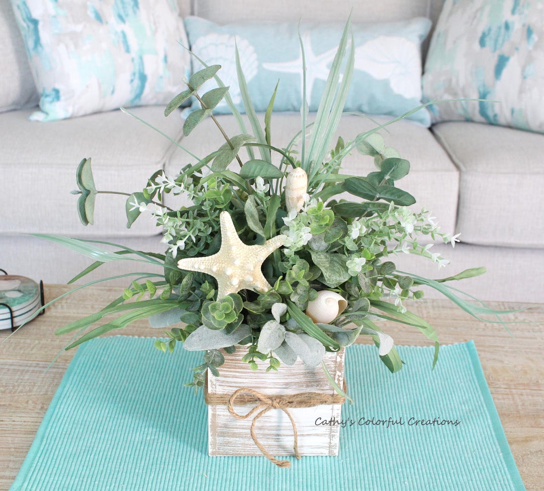 Coastal Centerpiece, Beach Centerpiece, Coastal Table, Coastal Decor ...