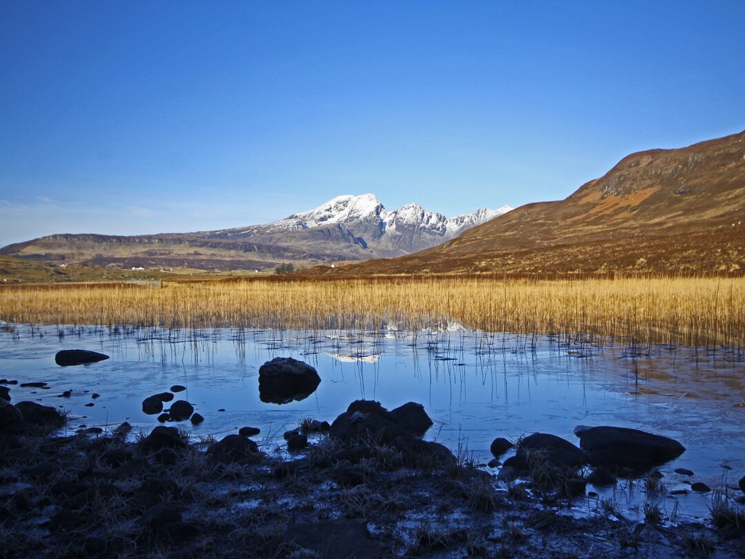 Bla Bheinn Reflection Skye Colour Photograph - Etsy