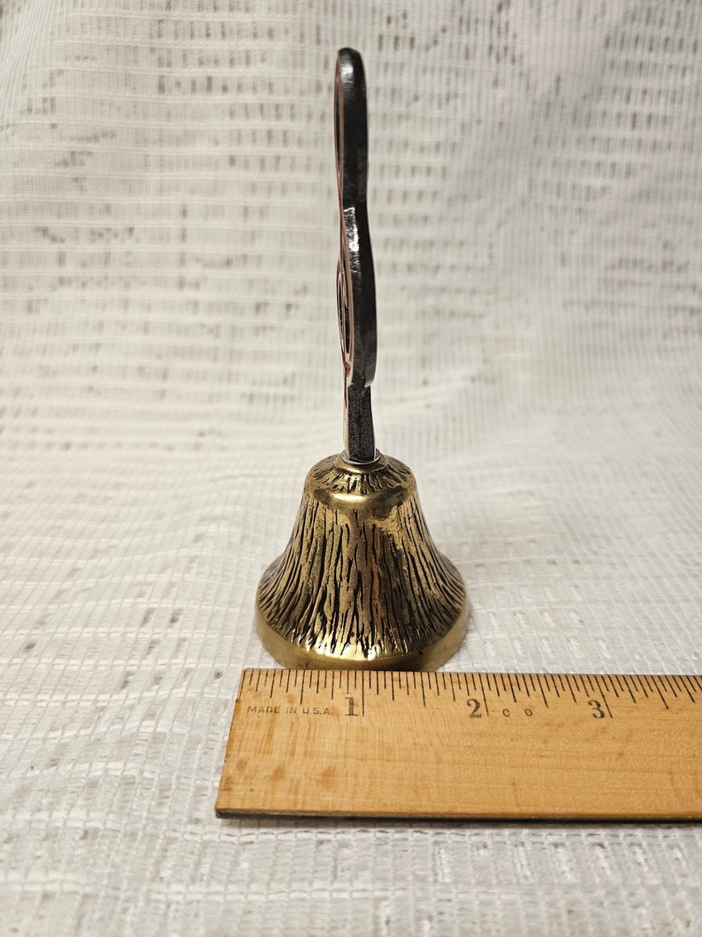Vintage Brass Treble Clef Bell - Etsy