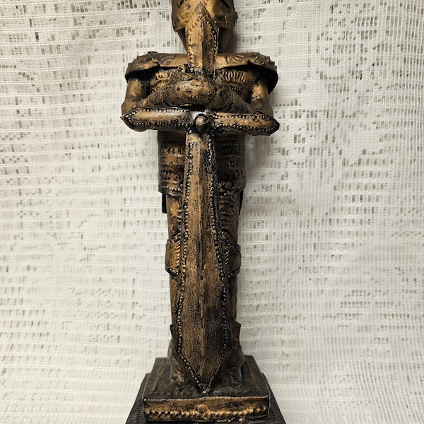 Metal Medieval Knight Statue - Etsy