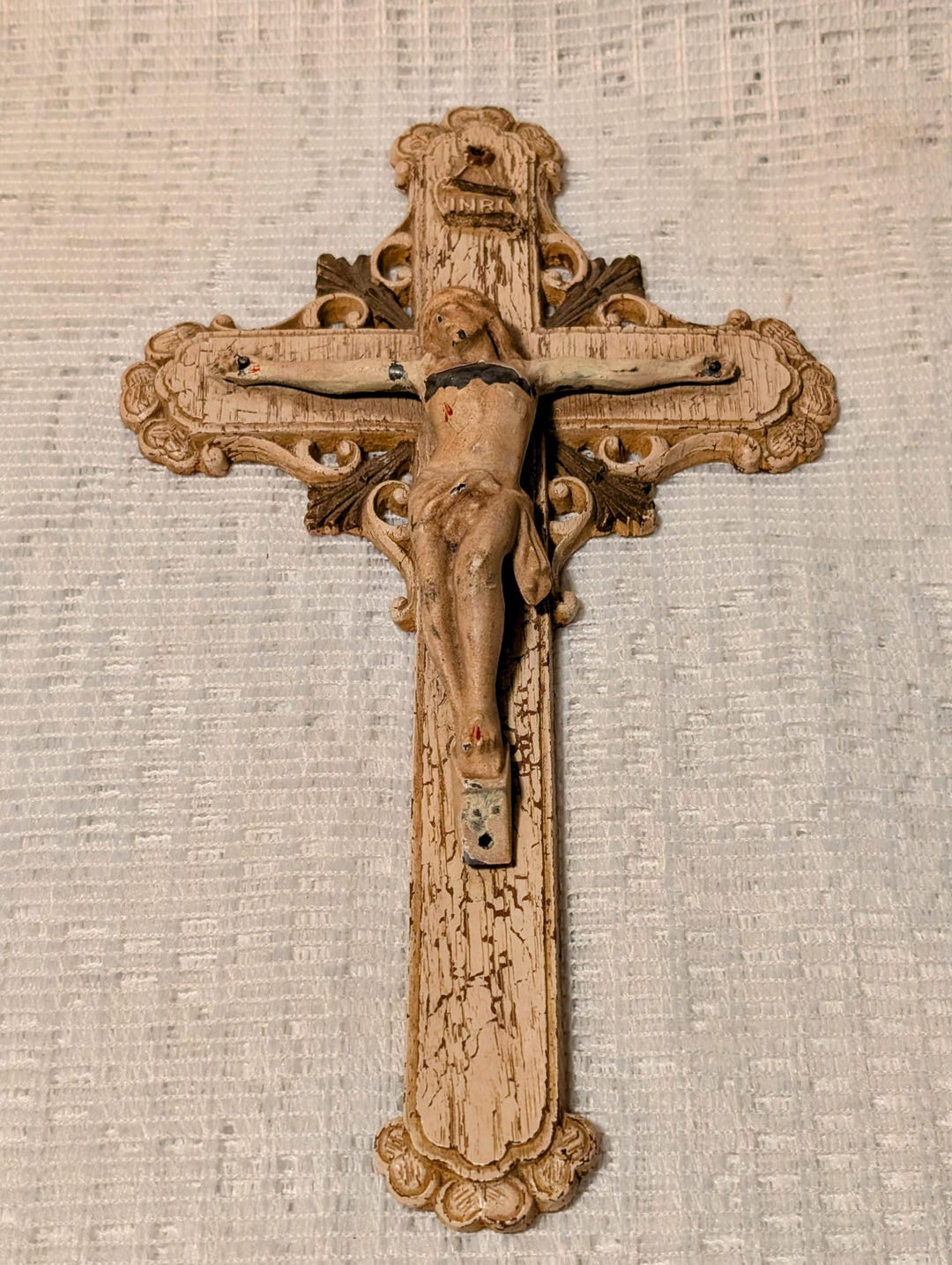 Vintage Wall Crucifix, Primitive Style - Etsy