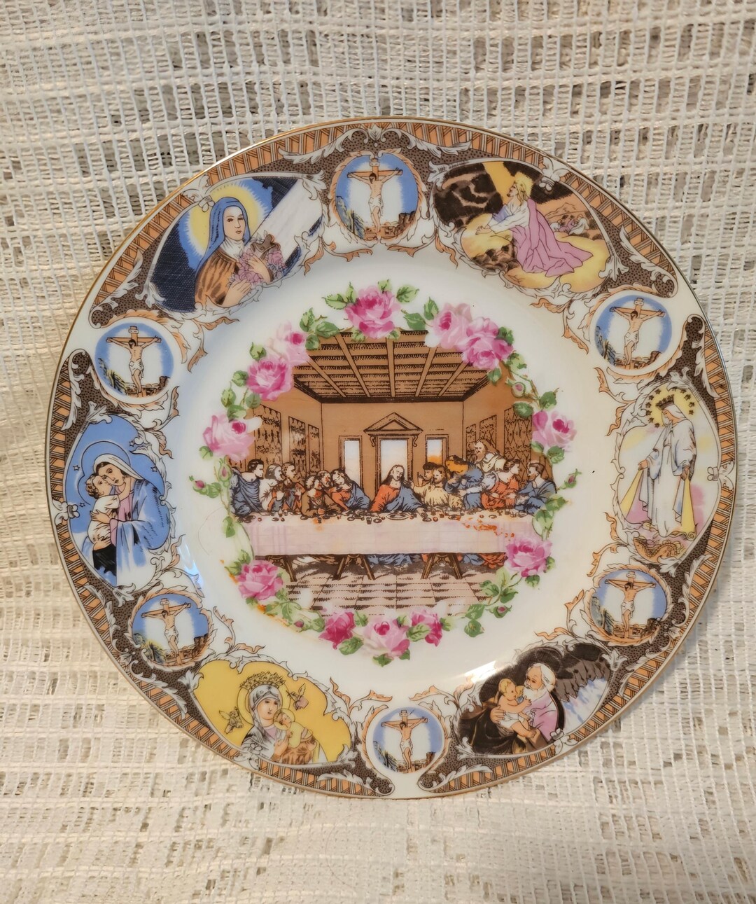 Vintage Last Supper Plate - Etsy