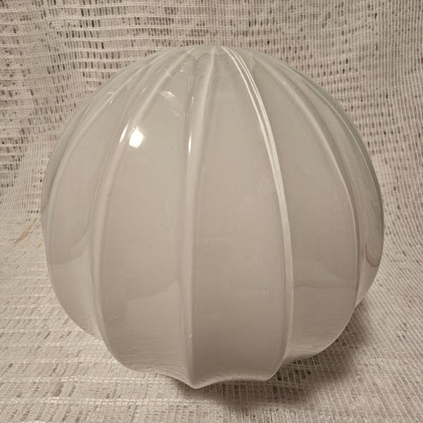 White Glass Globe - Etsy