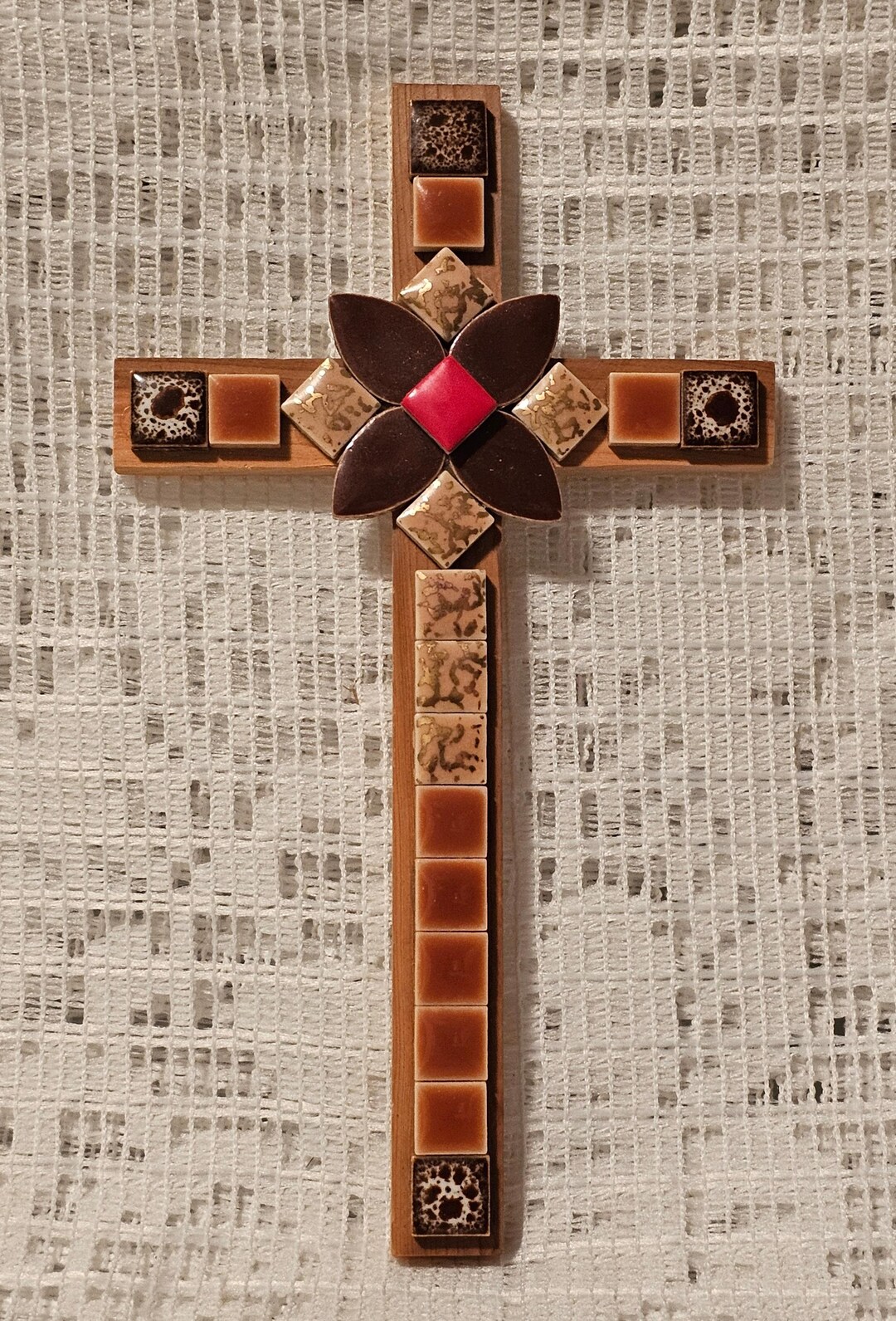 Christian Mosaic Tile Cross - Etsy