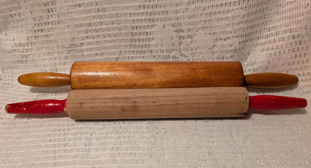 Vintage Wooden Rolling Pins, Set of 2 - Etsy