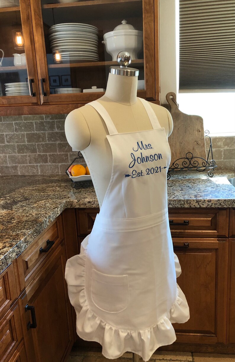 Handmade Personalized Apron Bride Wedding Apron Bride | Etsy