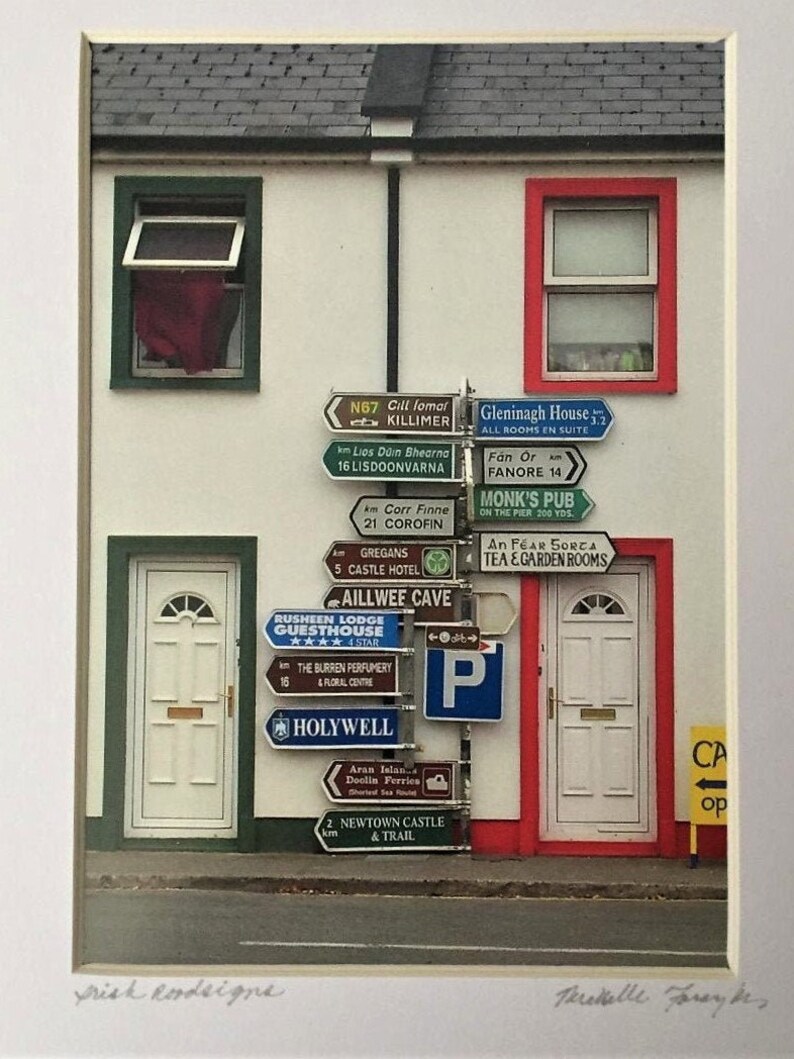 Irish Road Signs Wall Art - Etsy
