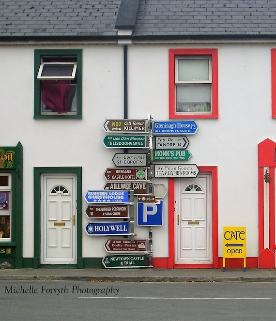 Irish Road Signs Wall Art | Etsy