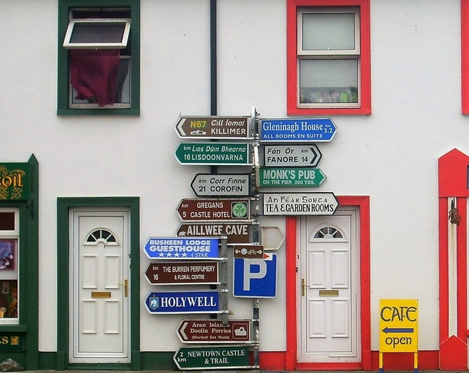 Irish Road Signs Wall Art - Etsy