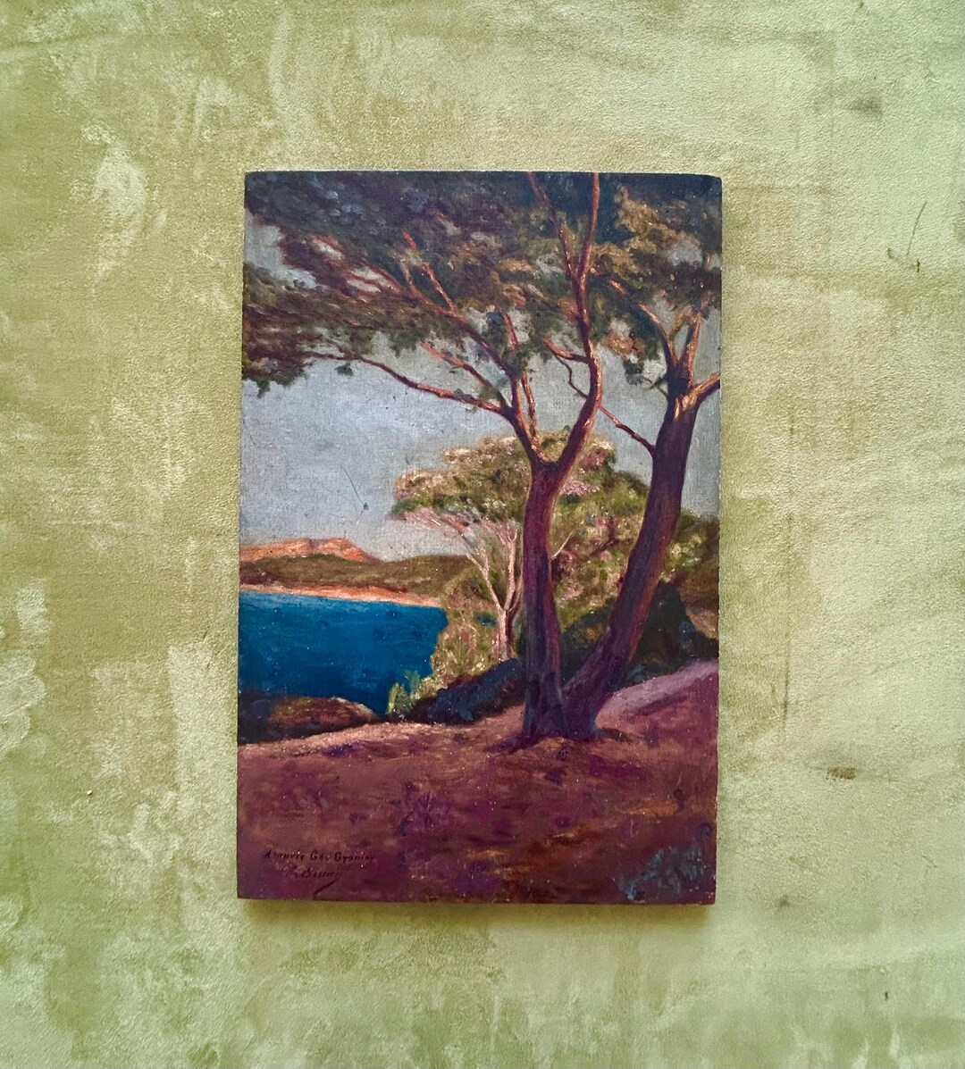 1920s French Riviera Seascape View of Saint Tropez | Antique Oil ...
