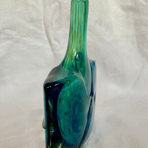 1980s Maltese Vintage Real Mdina Glass Fish Vase by Michael Harris ...