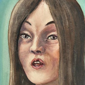 1950s French Surrealism Vintage Oil Painting on Paper. Grotesque ...