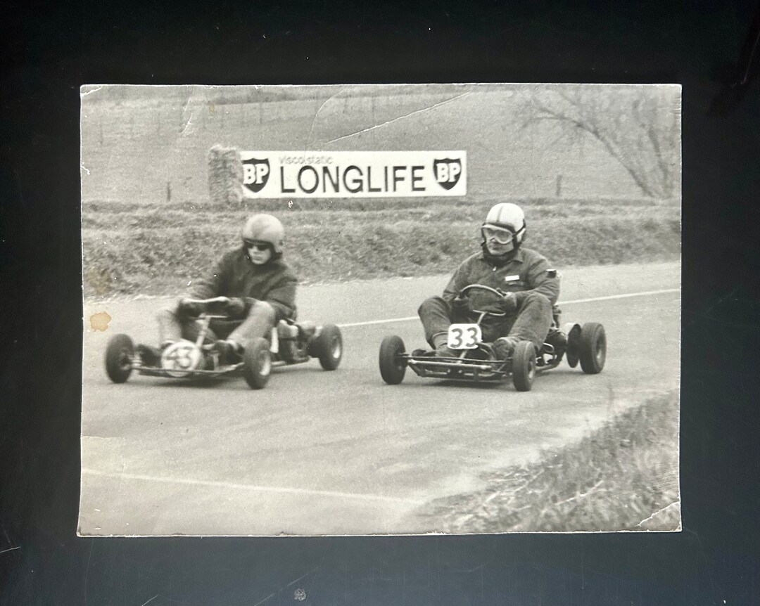 1960s Vintage Real Original French Photo of Kart Racers. Go-kart Racing ...