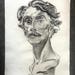 1910s French Charcoal Drawing. Portrait of a Frenchman With Mustache ...